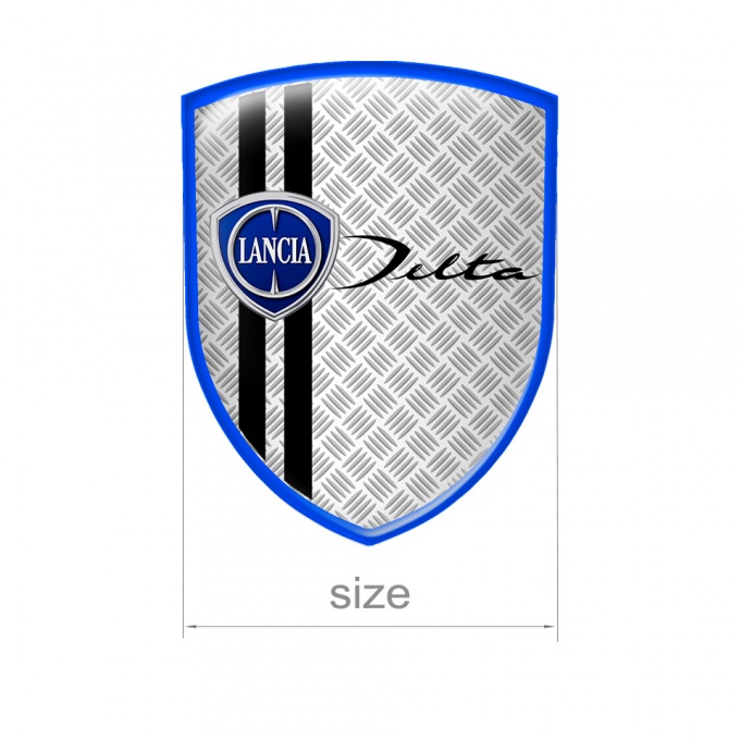 Lancia Shield Emblem Silicone Steel Delta Edition | Domed Emblems ...