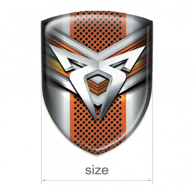 Seat Cupra Self Adhesive Car logo Emblem with Metal Copper Design ...