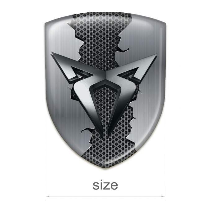 Seat Cupra Emblem Exterior Torn Metal Effect | Domed Emblems | Stickers ...