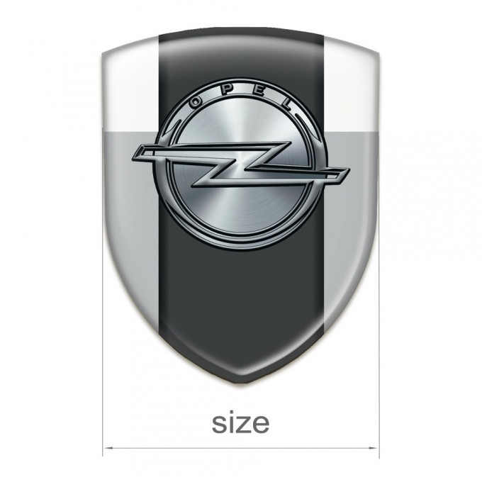 Opel Logo Emblem High End Grey White Version | Domed Emblems | Stickers ...