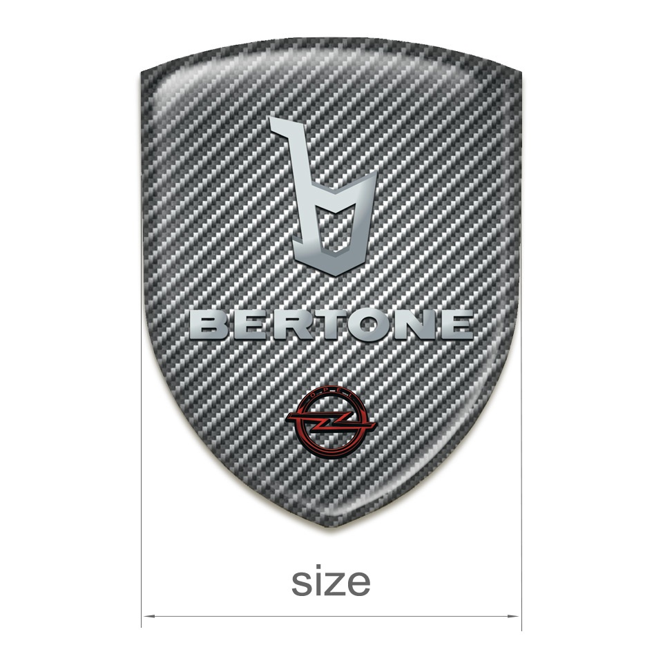 Opel Bertone Emblem Interior Classic Carbon Version | Domed Emblems ...
