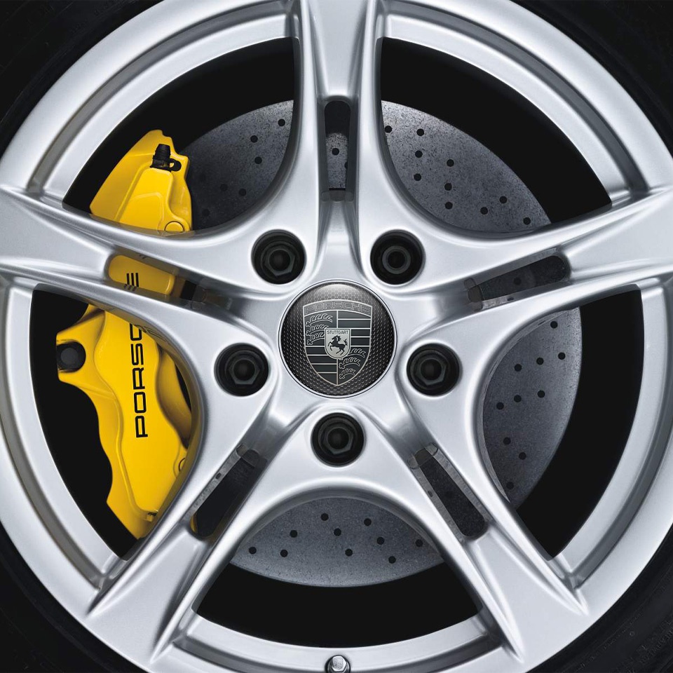 Porsche Wheel Emblems Monochrome Steel Edition | Wheel Emblems ...