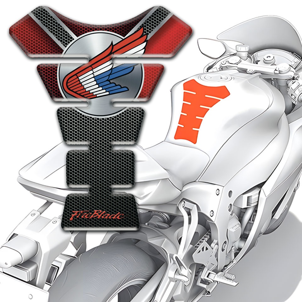 Honda Tank Pad Protector Unique Racing Edition | Tank Protectors ...