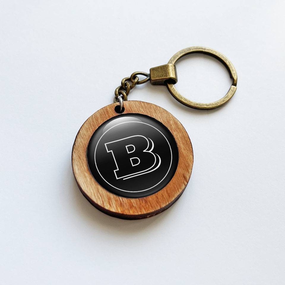 Brabus Keychain Handmade from Wood Black | Keychains | Accessories | X ...