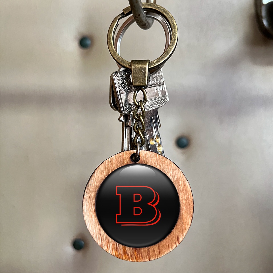 Brabus Wooden Keychain Black Red Edition | Keychains | Accessories | X ...