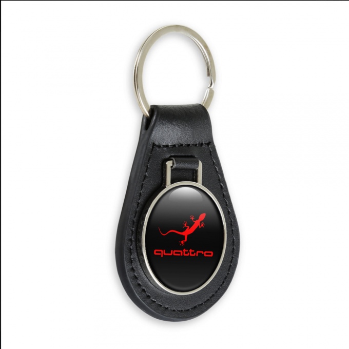 Audi Keychain Leather Red Quattro Logo | Keychains | Accessories | X ...