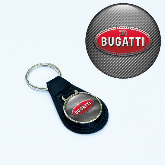 Bugatti Key Fob Leather Carbon Red Design | Keychains | Accessories | X ...