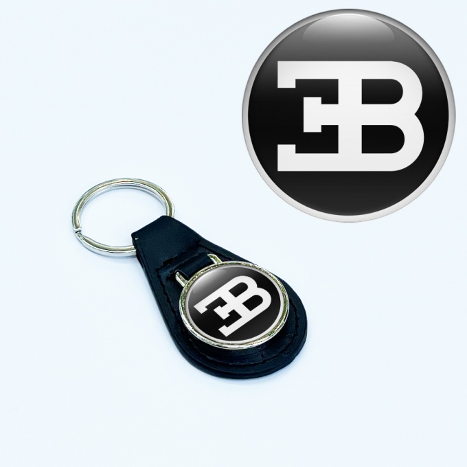 Bugatti Key Chain Leather Black Classic Design | Keychains ...