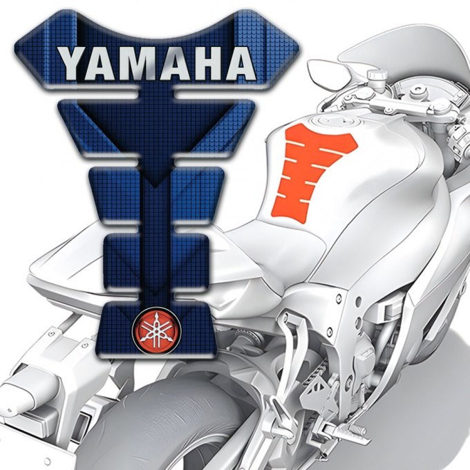 Yamaha Tank Protector dark Blue model | Tank Protectors | Stickers | X ...