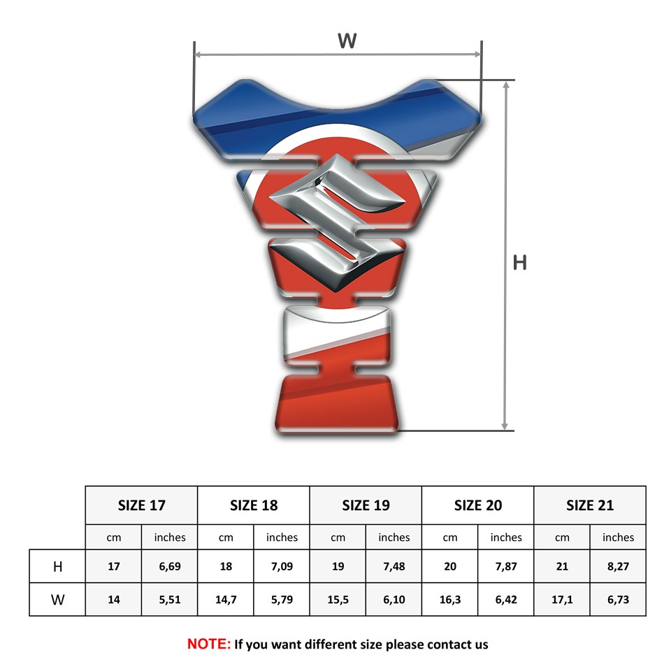 Suzuki Tank Protector Colorful Base Design | Tank Protectors | Stickers ...