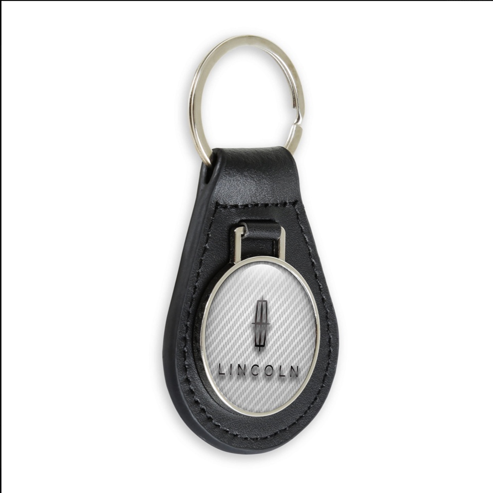 Lincoln Keyring Holder Leather Light Carbon Graphite Classic Logo ...