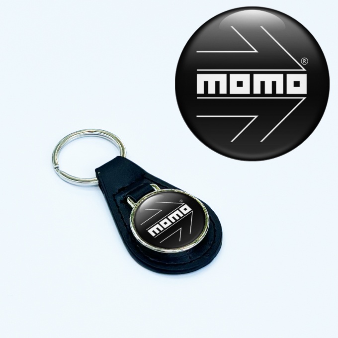Momo Keyring Holder Leather Black White Arrow Edition | Keychains ...