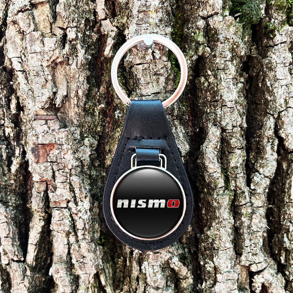 Nissan Nismo Key Fob Leather Black White Classic | Keychains ...