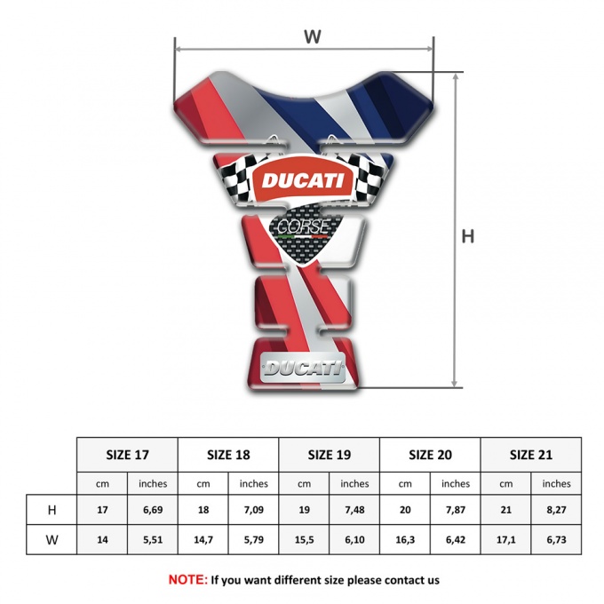 Ducati Tank Fuse Multicolored Patterns Design | Tank Protectors ...