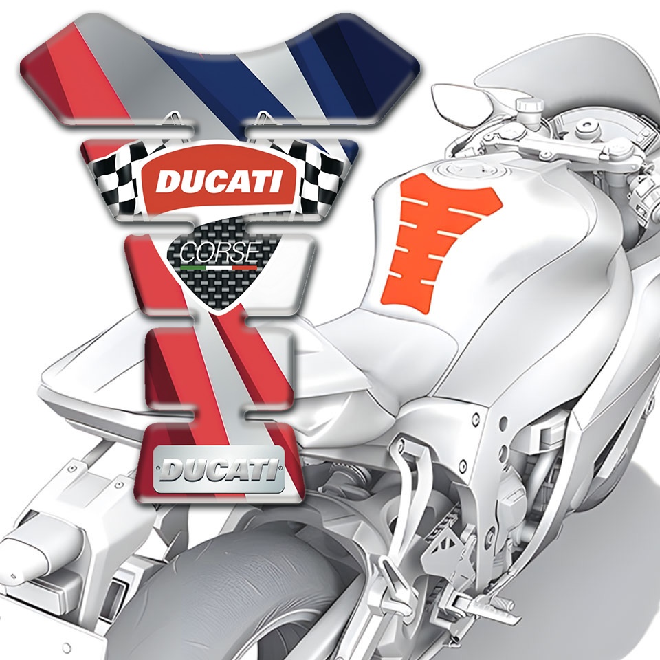 Ducati Tank Fuse Multicolored Patterns Design | Tank Protectors ...