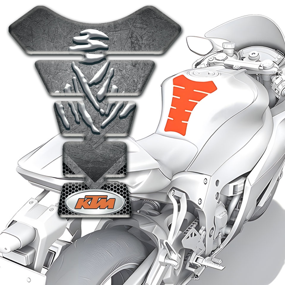 KTM Tank Protector Scratched Plate Effect | Tank Protectors | Stickers ...