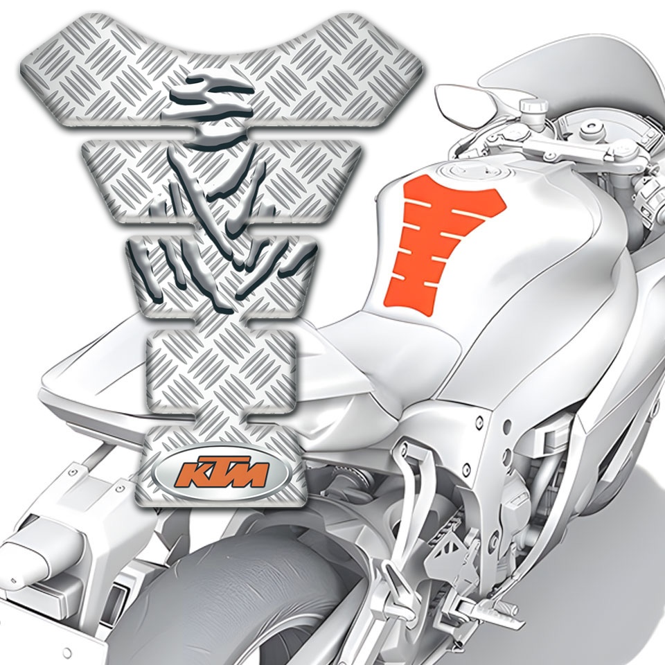 KTM Tank Pad Motorbike Crossed Patterns Design | Tank Protectors ...