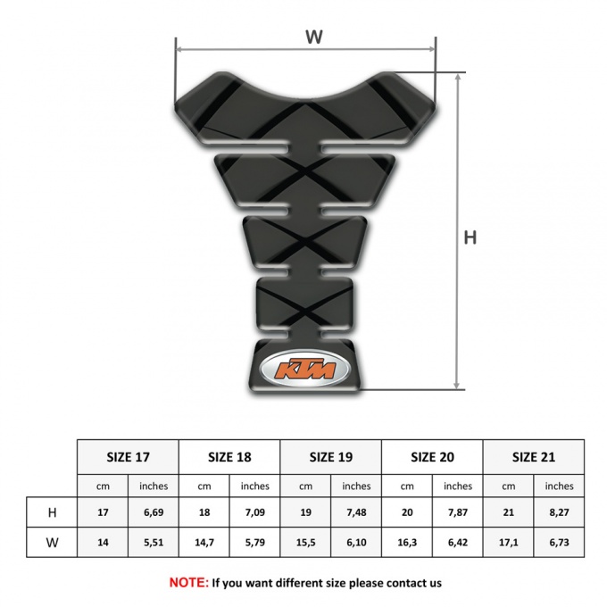 KTM Tank Pad Motorbike Matte Black Style | Tank Protectors | Stickers ...