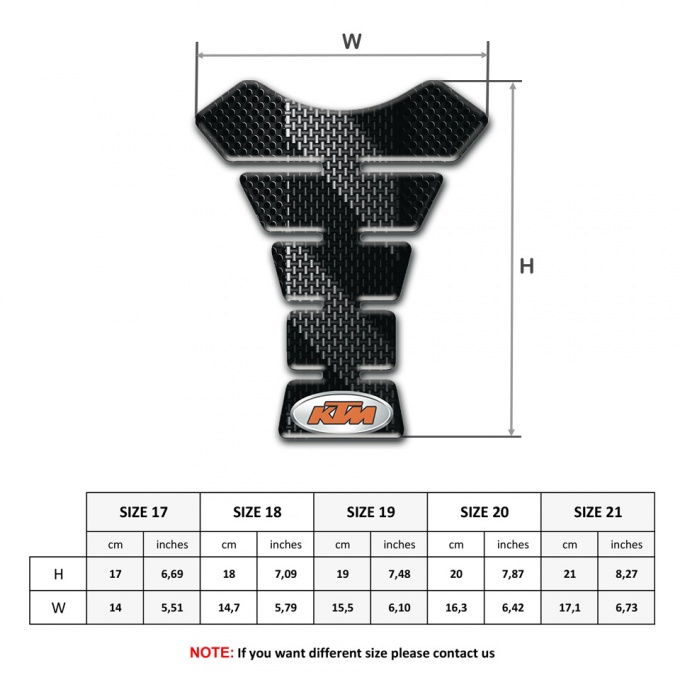 KTM Tank Pad Motorbike Black with Gray Bands Edition | Tank Protectors ...