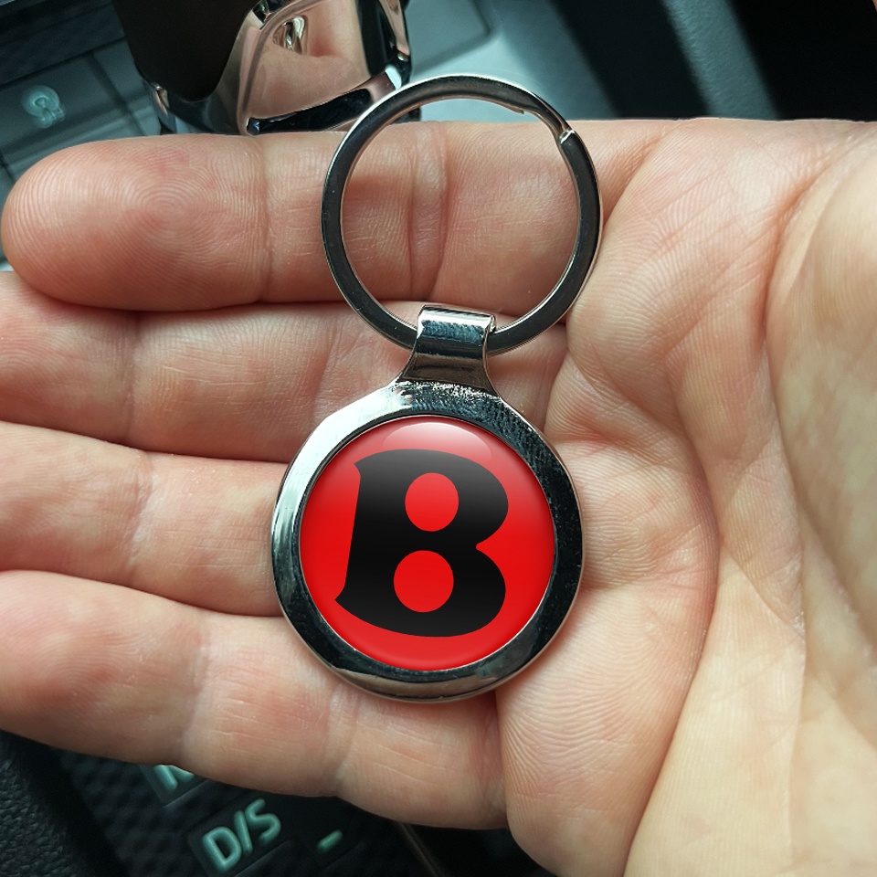 Bentley Metal Key Ring Red Black Clean Logo Design | Keychains ...