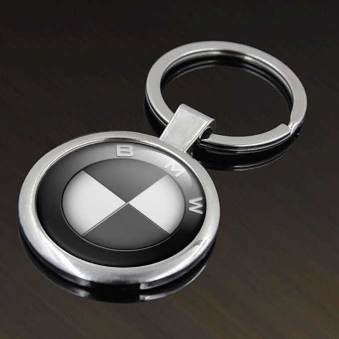 BMW Key Fob Metal Black Graphite White Logo | Keychains | Accessories ...