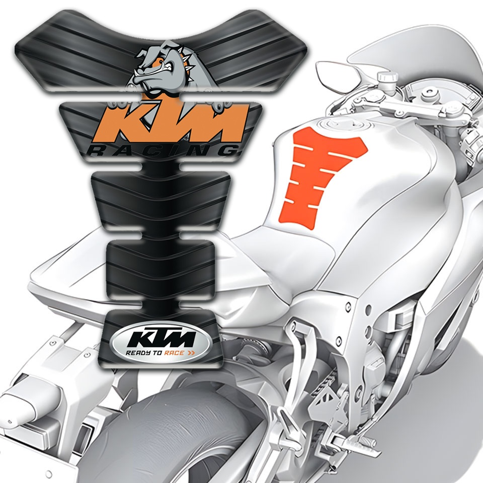 KTM Tank Protector Design with Rubber Effect | Tank Protectors ...
