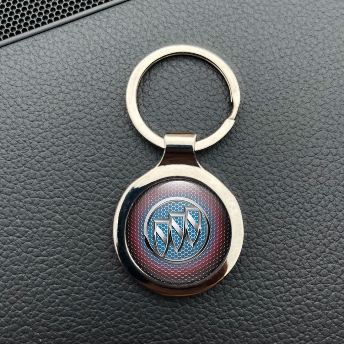 Buick Metal Fob Chain Dark Red Blue Honeycomb Design | Keychains ...
