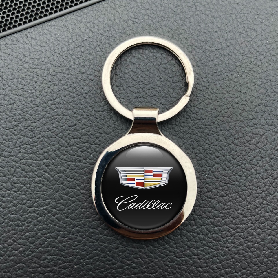 Cadillac Metal Fob Chain Black Color Classic Logo Design | Keychains ...