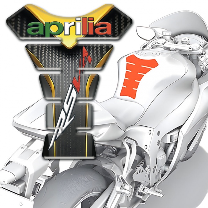Aprilia Tank Pad Protector Stylish Vision RSV4 Logo | Tank Protectors ...