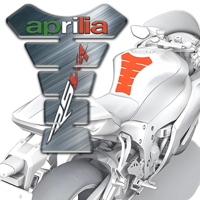 Aprilia Tank Guard Pads Polished Surface Model | Tank Protectors ...