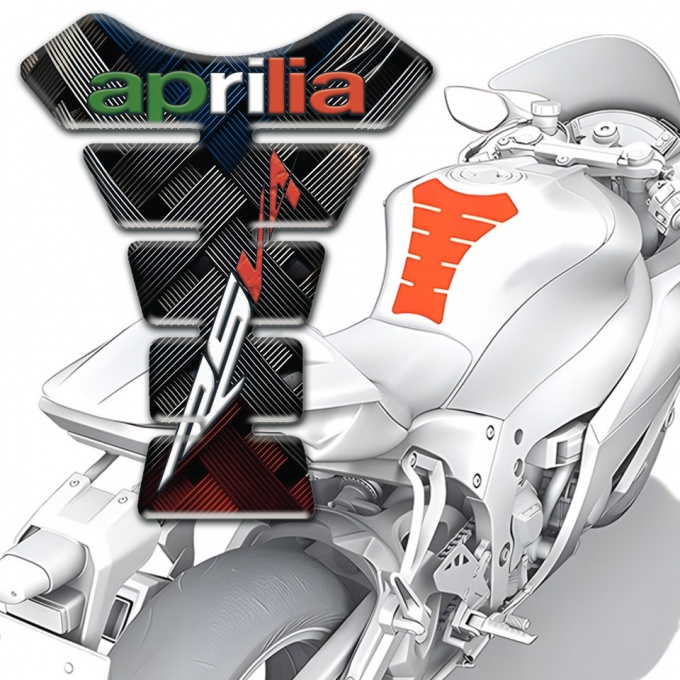 Aprilia Tank Pad Motorbike Crossed Belts Design RSV4 Model | Tank ...