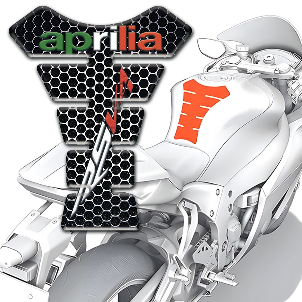 Aprilia Tank Protector RSV4 Edition Perforated Steel Base | Tank ...