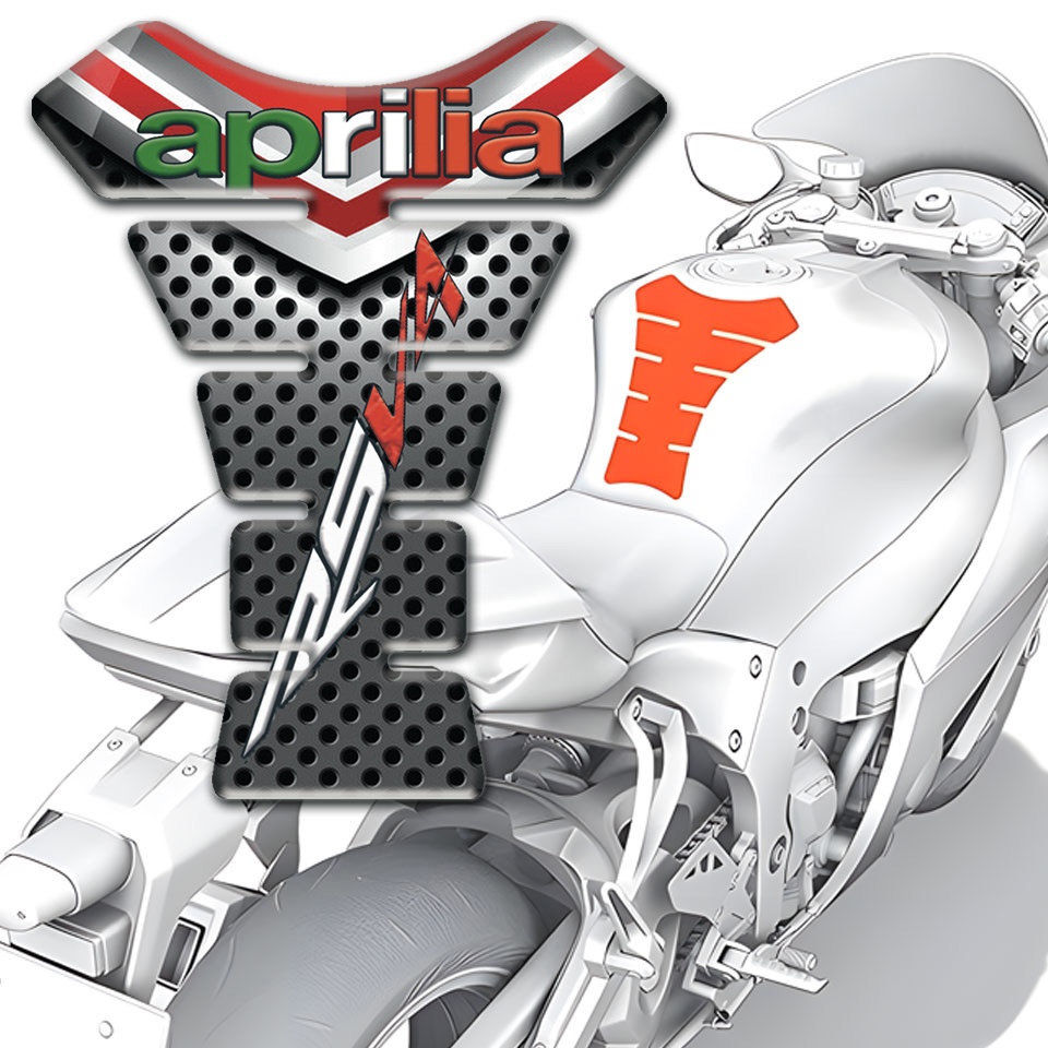 Aprilia Tank Pad Protector High End Model with RSV4 Logo | Tank ...