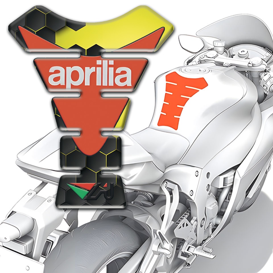 Aprilia Tank Pad Motorbike Stylish Model with Modern Logo | Tank ...