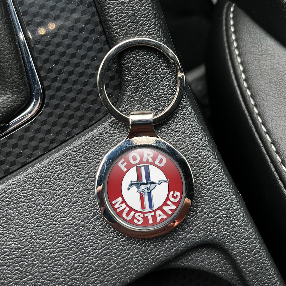 Ford Mustang Metal Fob Chain Red Ring Color Logo Edition | Keychains ...
