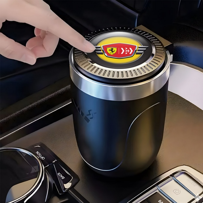 Ferrari Trash Can Ashtray Stylish Logo pattern | Ashtray | Accessories ...