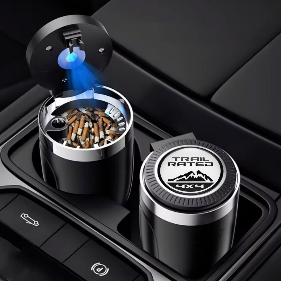 Jeep Trash Can Ashtray 4x4 Logo Style | Ashtray | Accessories | X-Sticker