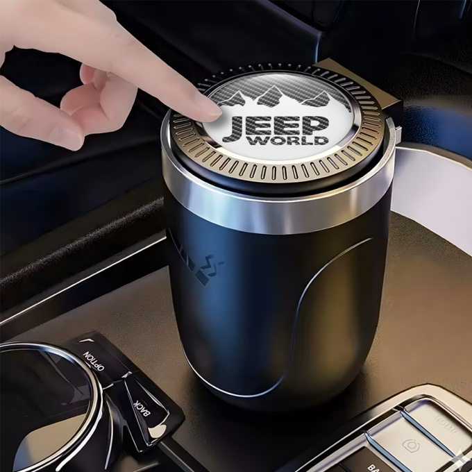 Jeep Branded Ashtray Car Accessory LED Light Edition | Ashtray ...