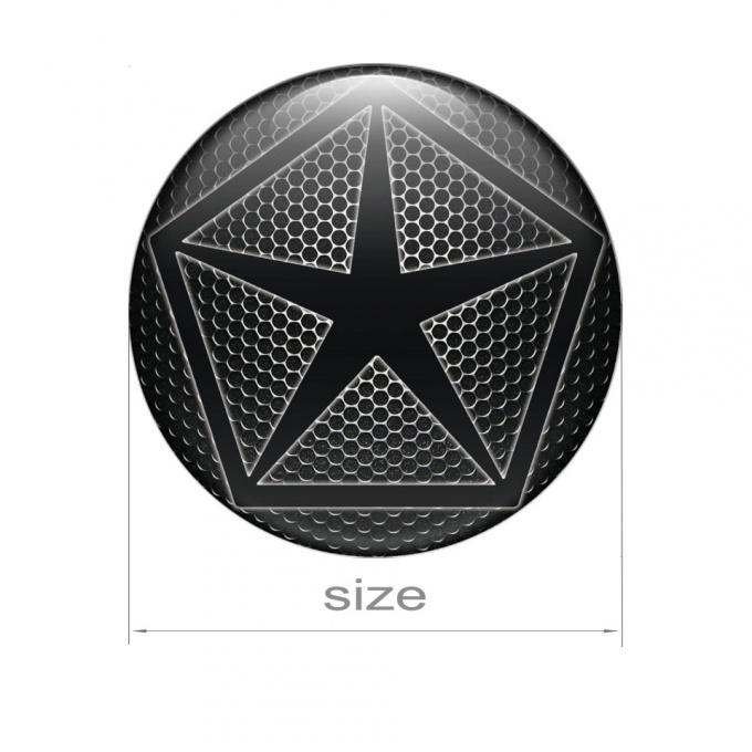 Chrysler Emblem Silicone Reproduction New Logo Design | Domed Emblems ...
