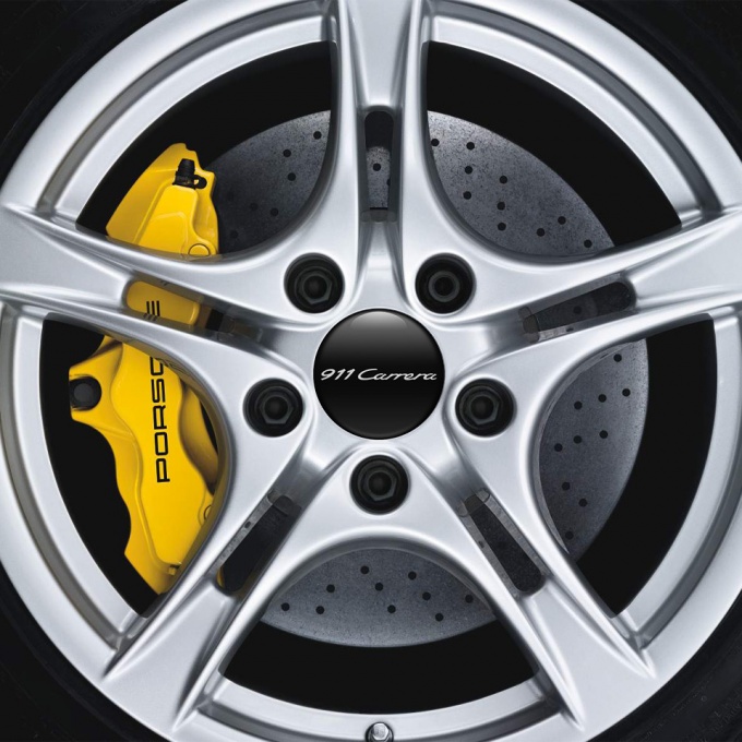Porsche 911 Carrera Sticker Wheel Center Hub Cap | Wheel Emblems ...