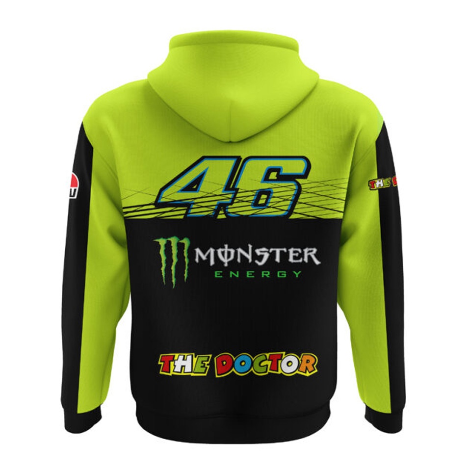 AGV VR46 Hoodie Valentino Rossi Lime Black Edition | Sweatshirts ...