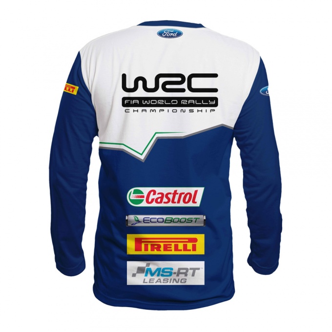 Ford WRC T-Shirt Long Sleeve Blue White Edition | T-shirts | Clothes ...