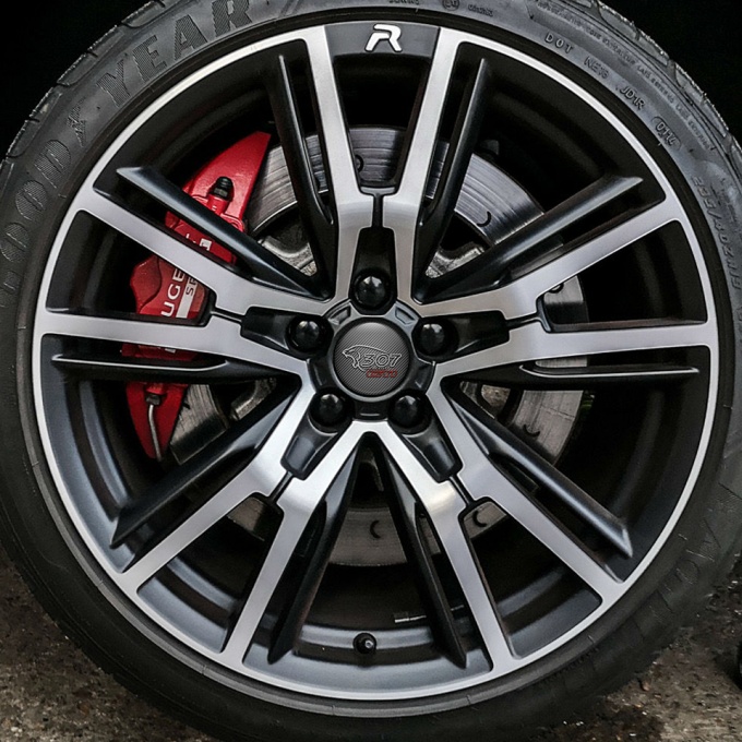 Peugeot Gti Sticker Wheel Center Hub Badge Gray Carbon Printing | Wheel ...