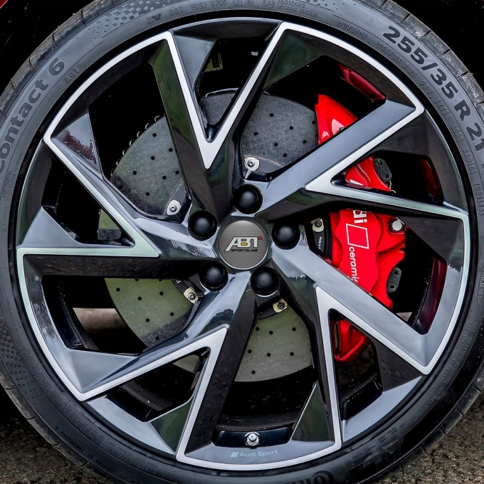 ABT Sportsline Wheel Center Caps Emblem Carbon Effect | Wheel Emblems ...