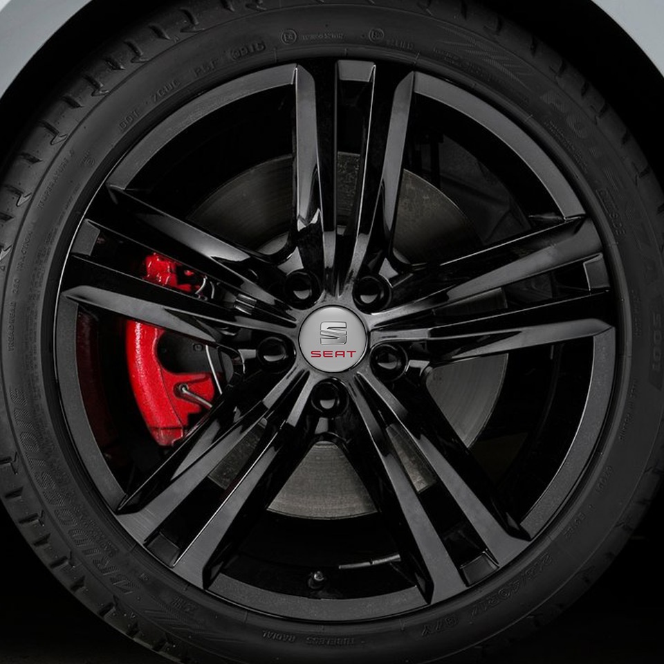 Seat Wheel Center Cap Domed Stickers Alhambra | Wheel Emblems ...