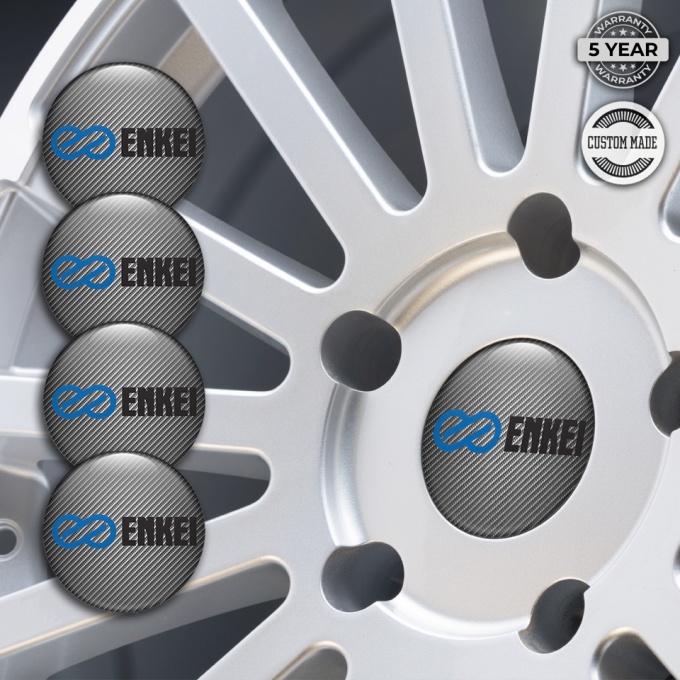 Enkei Silicone Stickers for Wheel Center Caps Carbon Edition | Wheel ...