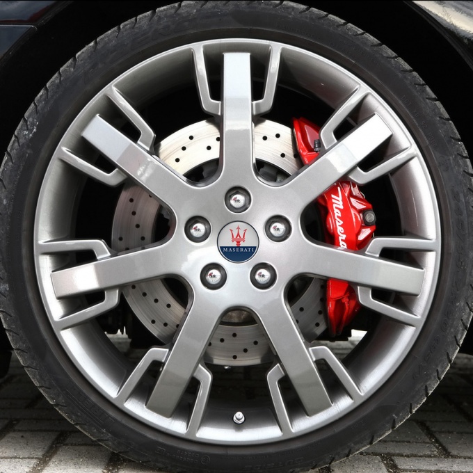 Maserati Domed Stickers Wheel Center Cap Badge Classic | Wheel Emblems ...