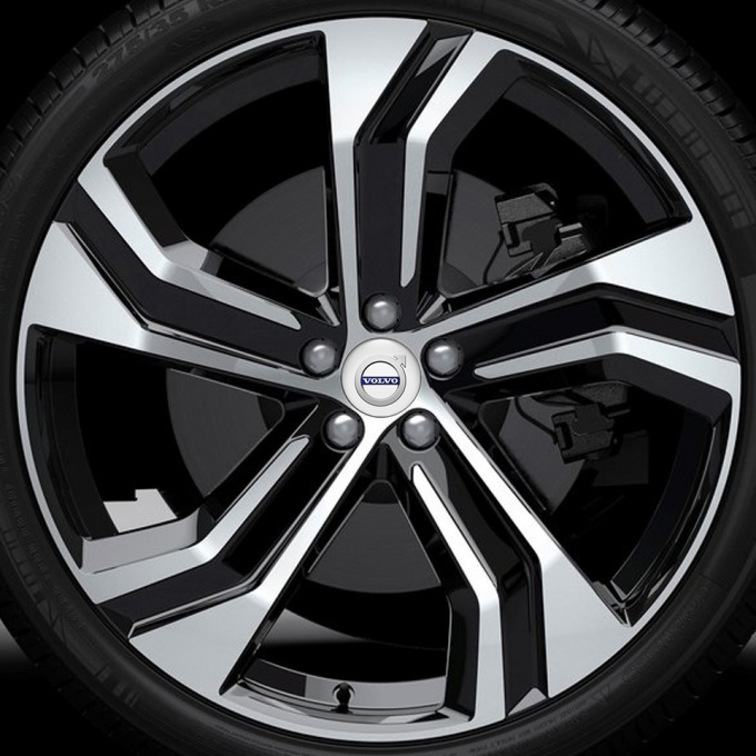 Volvo Sticker Wheel Center Hub Cap In White | Wheel Emblems | Stickers ...