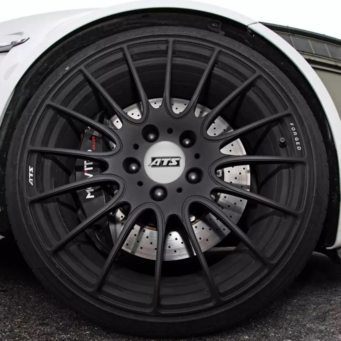 ATS Wheel Center Cap Domed Stickers White Edition | Wheel Emblems ...