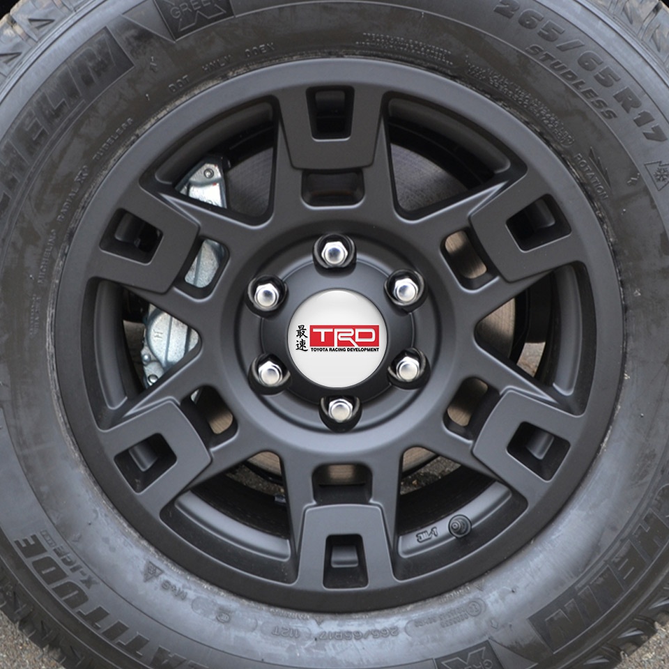 Toyota Trd Domed Stickers Wheel Center Cap Super Model | Wheel Emblems ...
